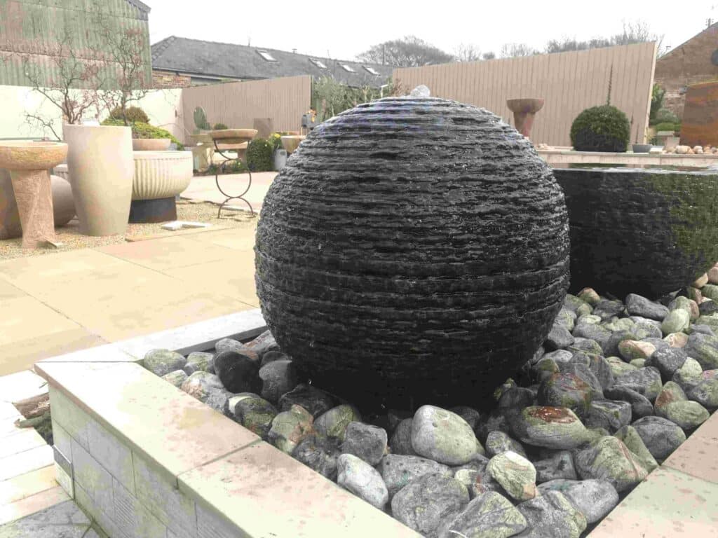 Belmont Layered Slate Water Feature With Kit | Foras Stone