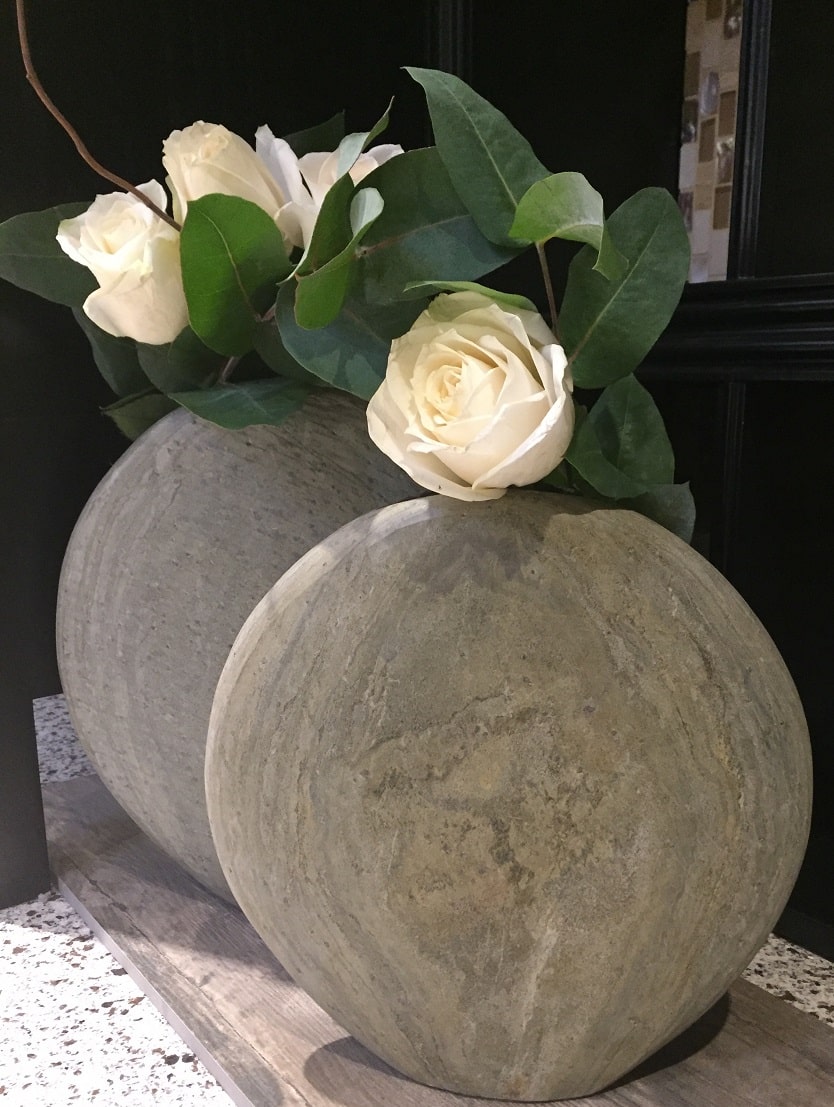 Abalone Slate Vase | Natural Slate Vases & Sculptures from Foras