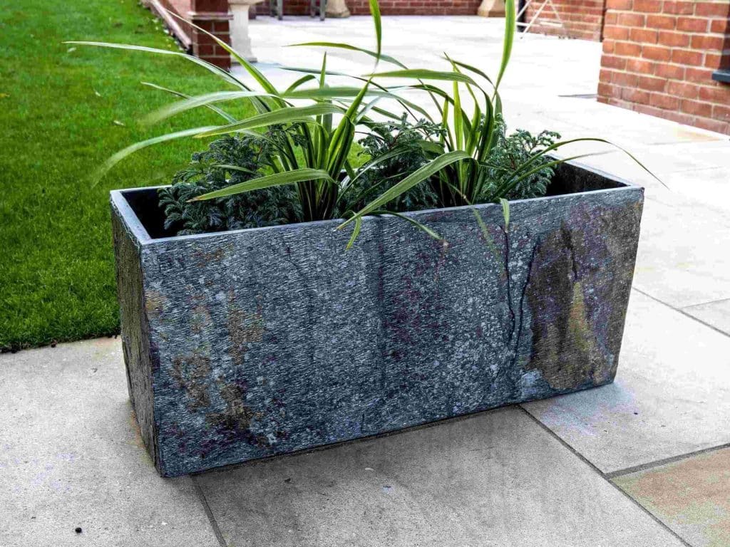 Buy Two Large Surmi Natural Slate Troughs | Foras Stone