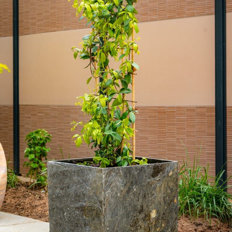 Surmi Natural Slate External Planter | Buy slate plinths fromForas